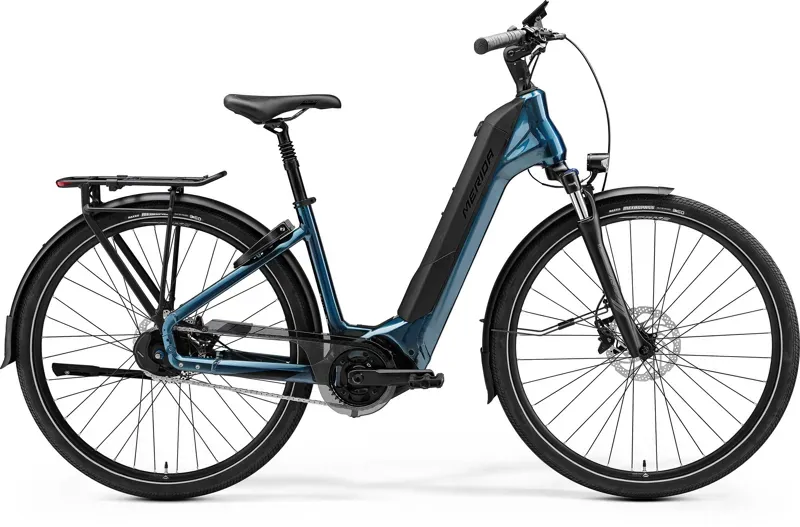 Merida eSpresso City 775 EQ Electric Commuter Bike in Teal/Black