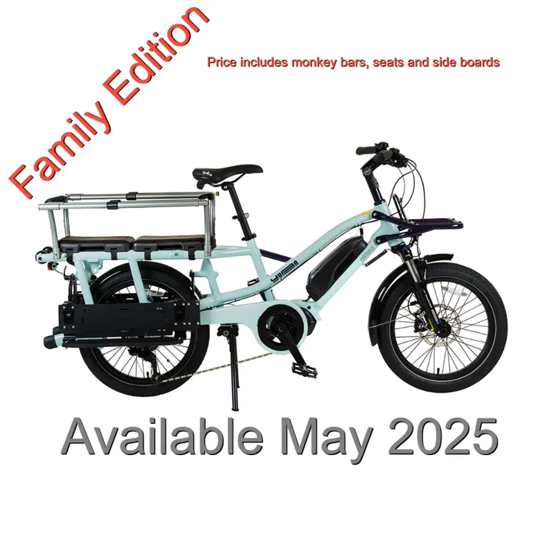 Yuba FastRack Compact family edition Longtail Electric cargo bike